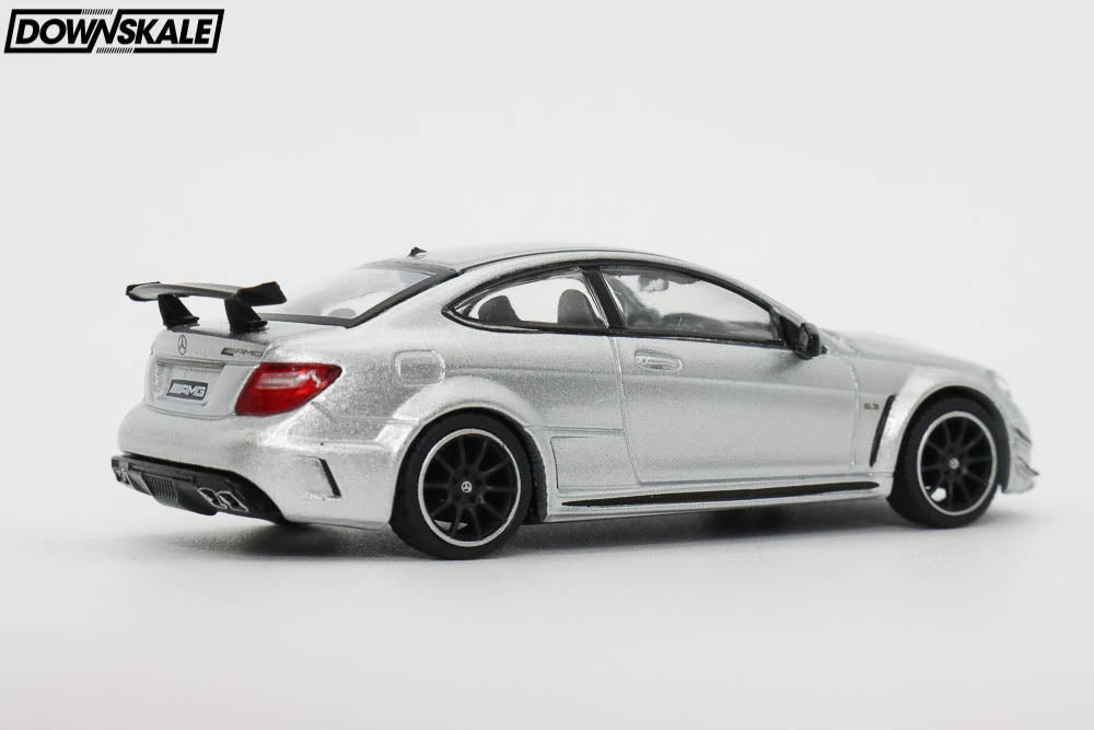 Tarmac Works Mercedes-Benz C63 AMG Coupe Black Series - Silver Metalli ...